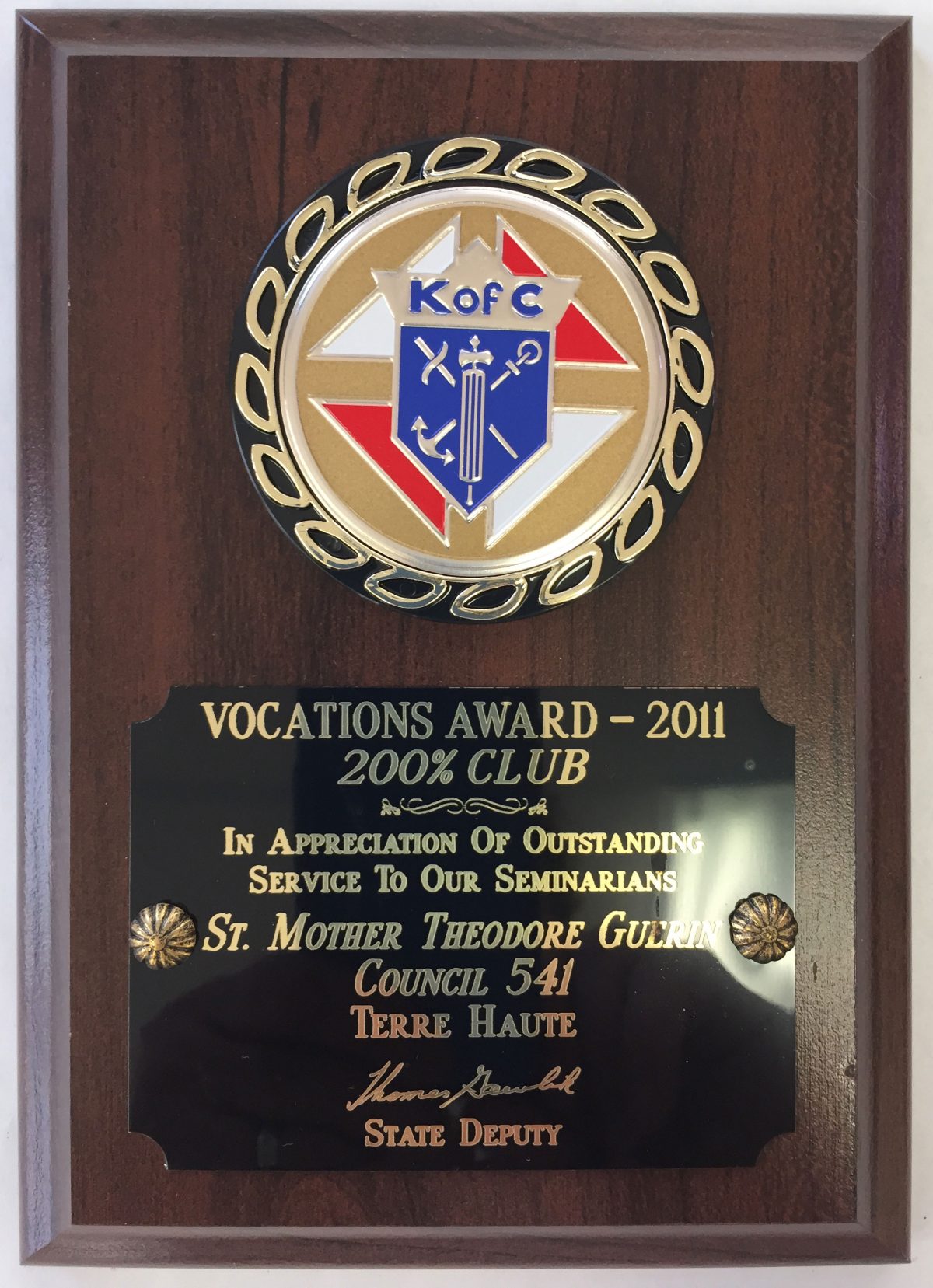 Awards and Recognition | The Knights of Columbus